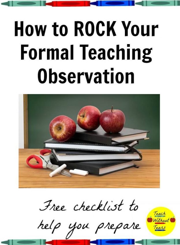 How to Rock Your Formal Teaching Observation - Teach Without Tears