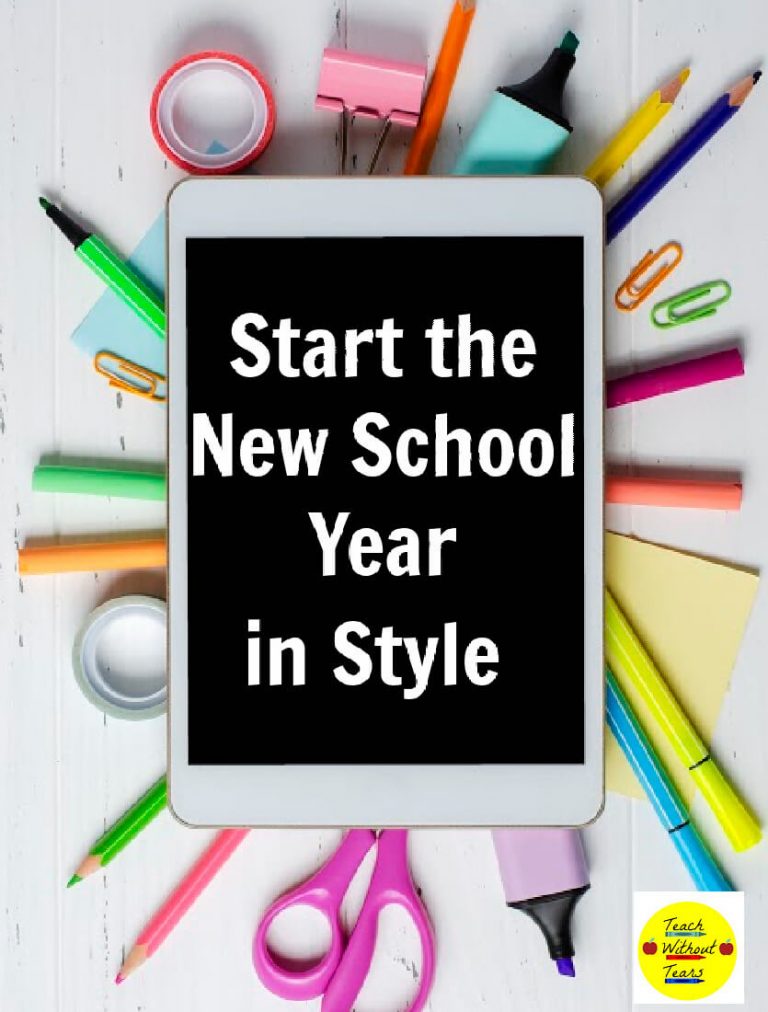Start the New School Year in Style - Teach Without Tears