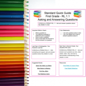 Tips for Teaching Asking and Answering Questions in Literature - Teach ...